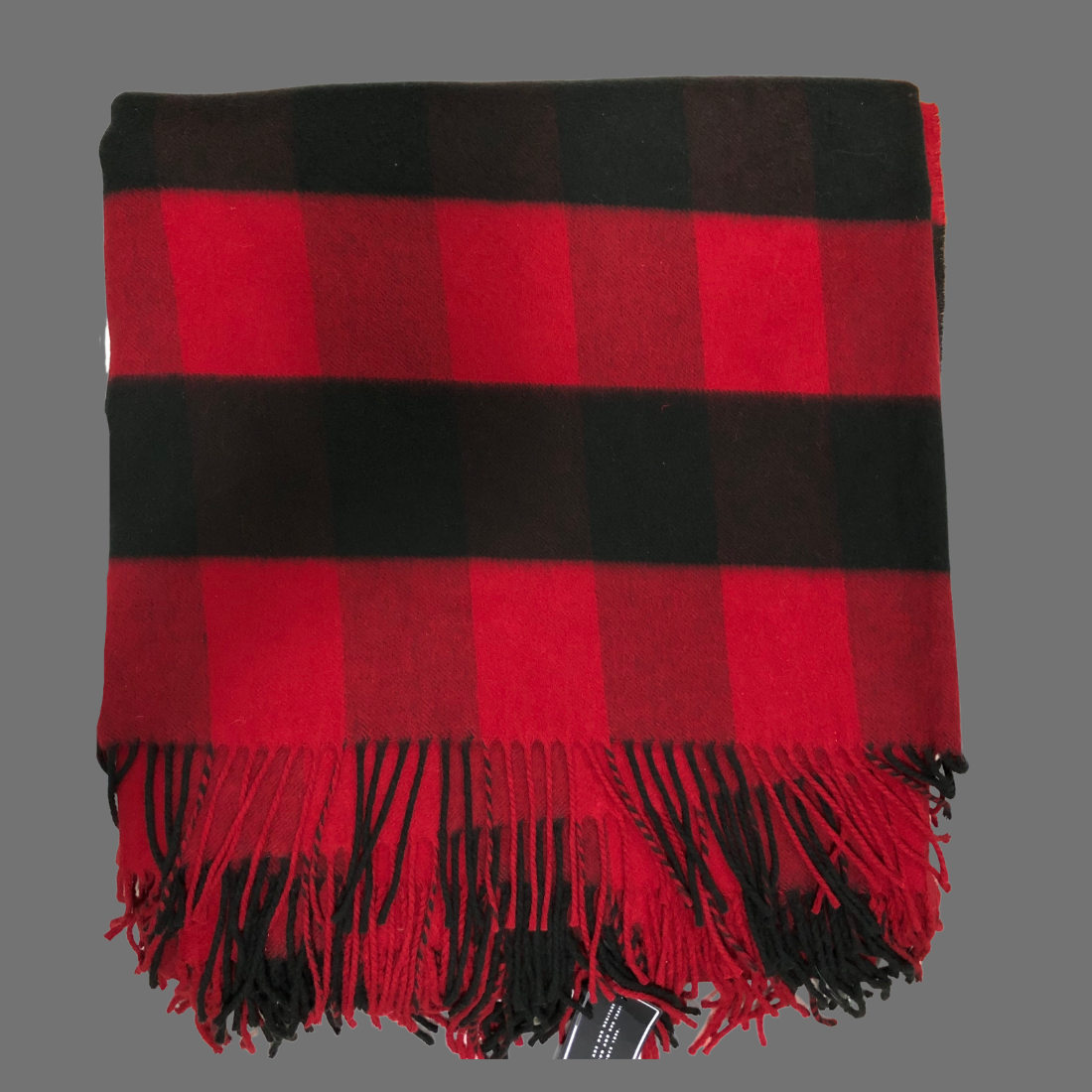 Red and Black Buffalo Check Plaid Blanket/Throw Dream Weaver Canada